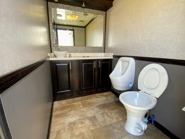 Interior Mens Side - Austin Porta Potty Rentals